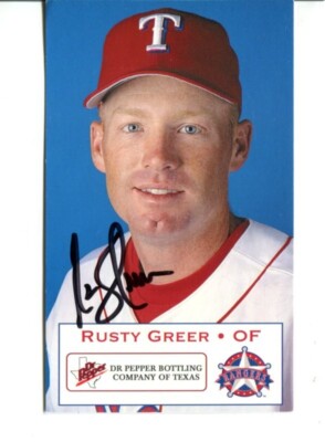 RUSTY GREER mlb TEXAS RANGERS signed AUTOGRAPH 5965 | eBay