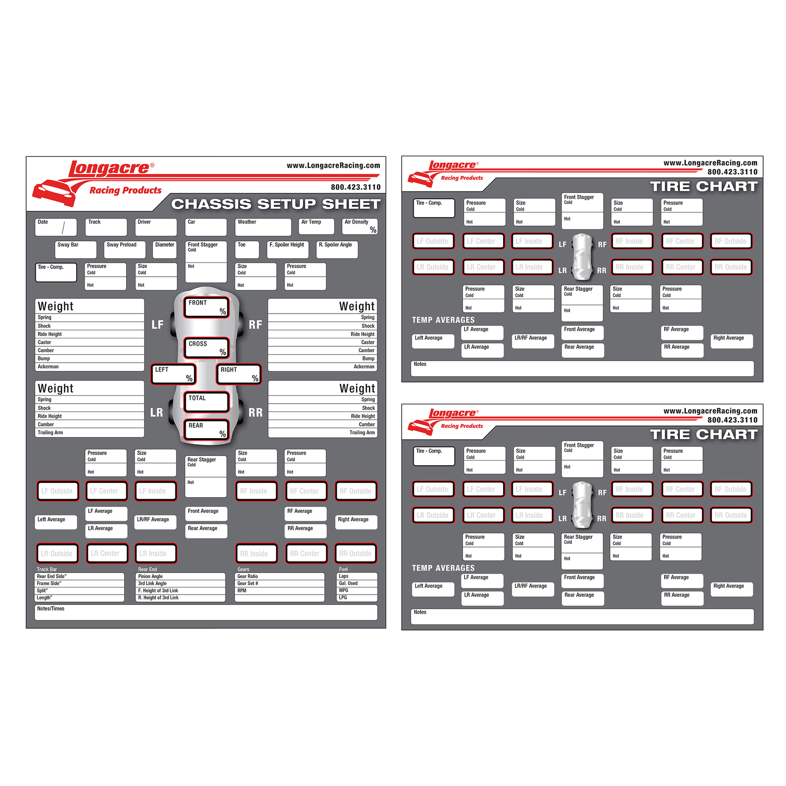Longacre Chassis Setup Sheet & Tyre Chart - Race/Rally/Karting ...