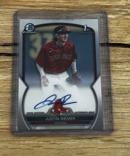 JUSTIN REIMER 2023 BOWMAN CHROME DRAFT 1ST AUTOGRAPH RED SOX AUTO | eBay