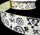 5 Yards Bandana Western Cowboy Cowgirl Country Grosgrain Ribbon 1.5"W ...