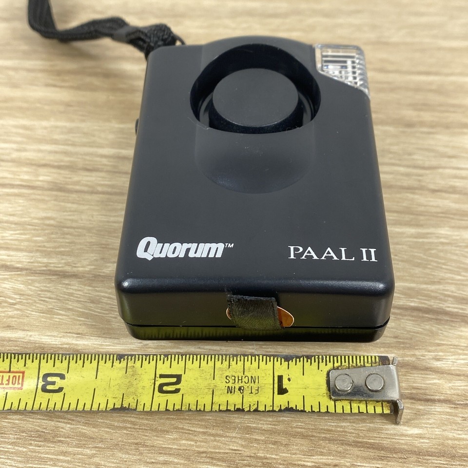 Quorum PAAL 2 Personal Security Alarm Clip Battery & Pull Pin w/Flash Black NEW | eBay