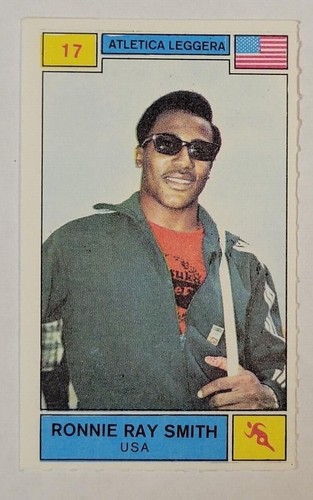 1969-70 Panini Championi Dello Sport #17 RONNIE RAY SMITH USA Track (B ...