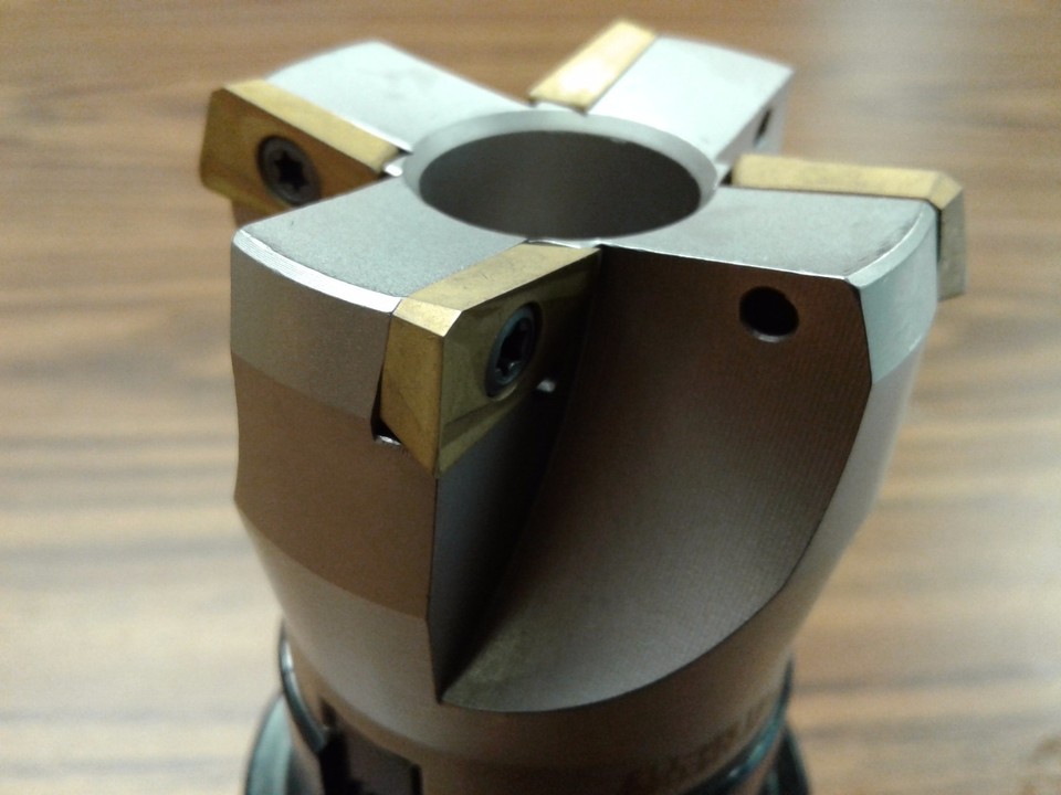 2" 75 degree indexable face shell mill cutter, BT40 arbor,APKT #506 ...