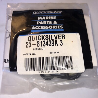 25-813439A3 NEW GENUINE OEM MERCURY QUICKSILVER OUTBOARD O-RING KIT LOT ...