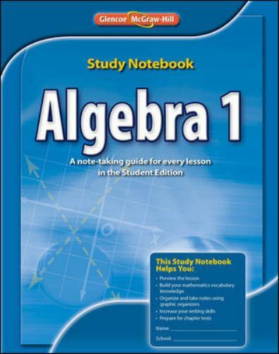 Merrill Algebra 1 Ser.: Algebra 1, Study Notebook by McGraw Hill (2011 ...