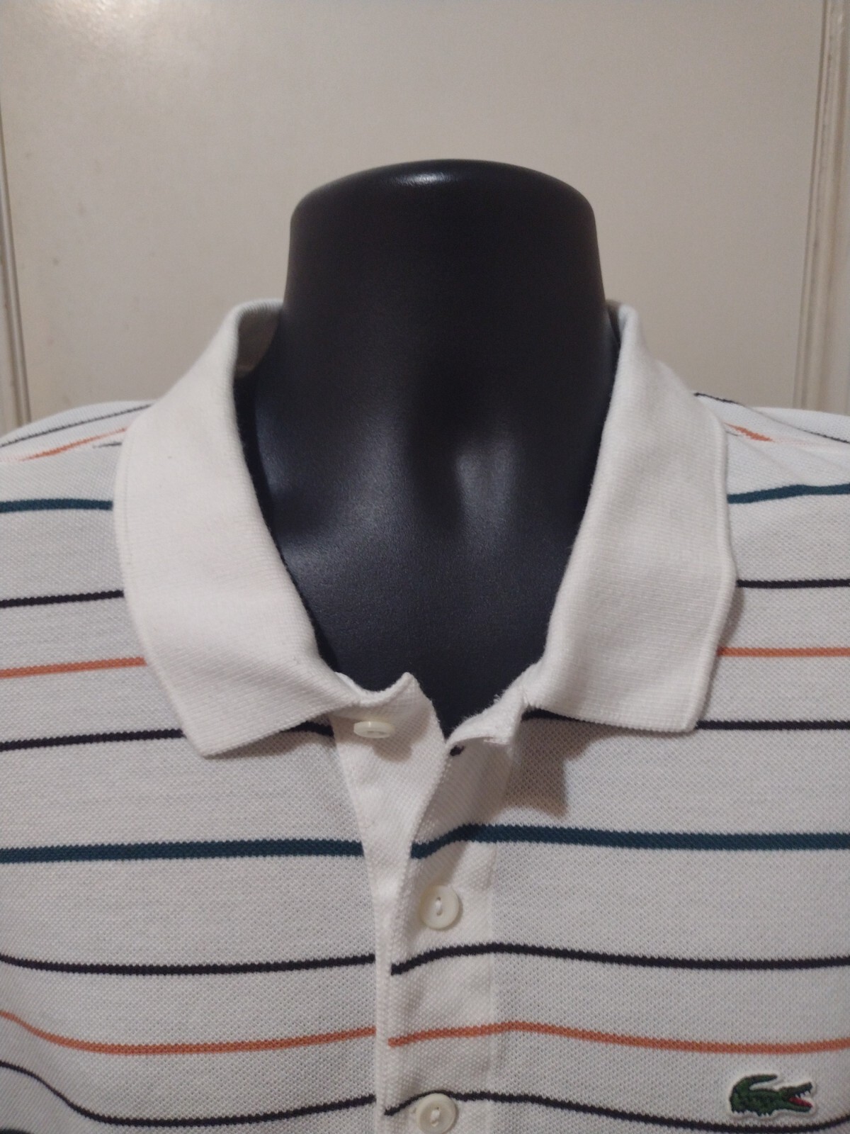 Lacoste Mens Polo Shirt Preppy Rugby Golf Casual Whit… - Gem