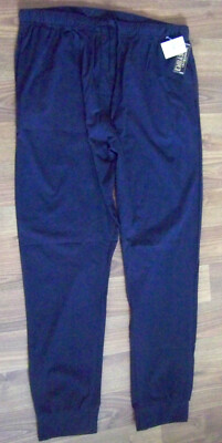 MENS EMBASSY CLOTHING CO KNITTED JERSEY SLEEP JOGGERS PAJAMA PANTS NAVY ...