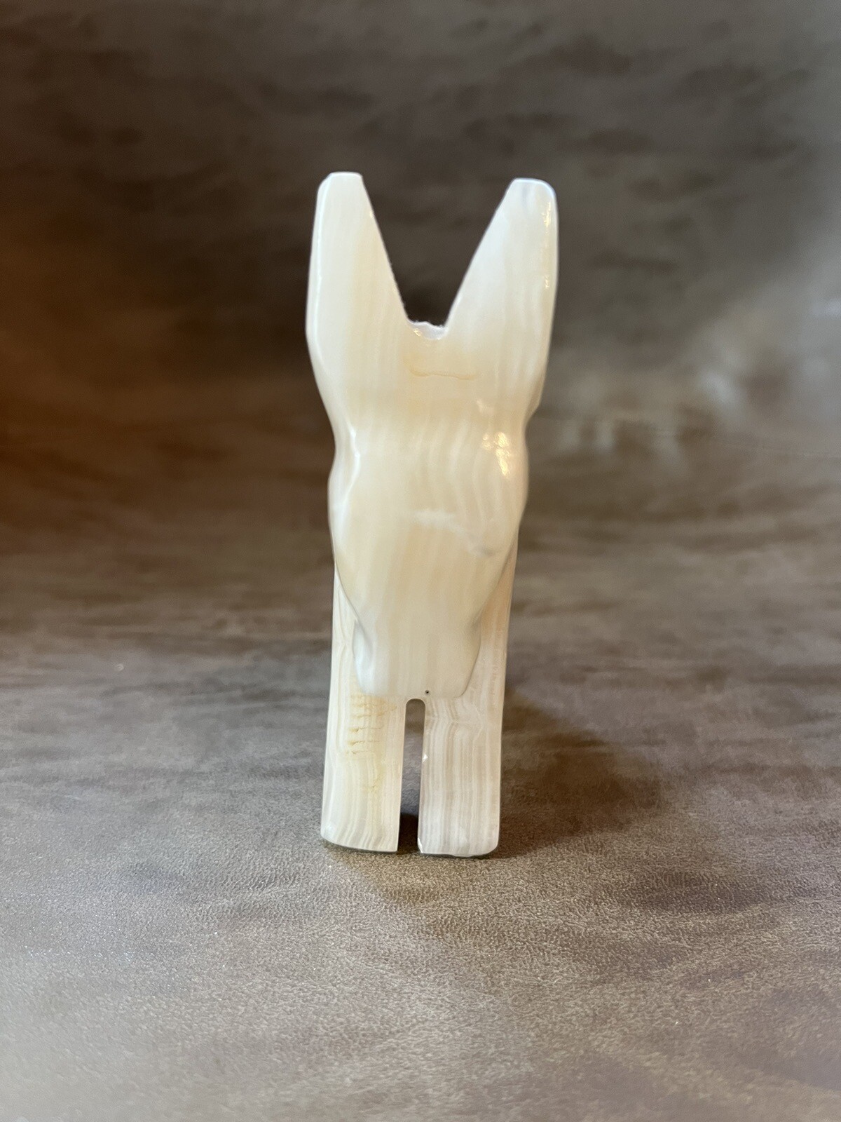 Vintage Onyx Marble Stone Hand Carved Donkey Mule Burro Figurine ...