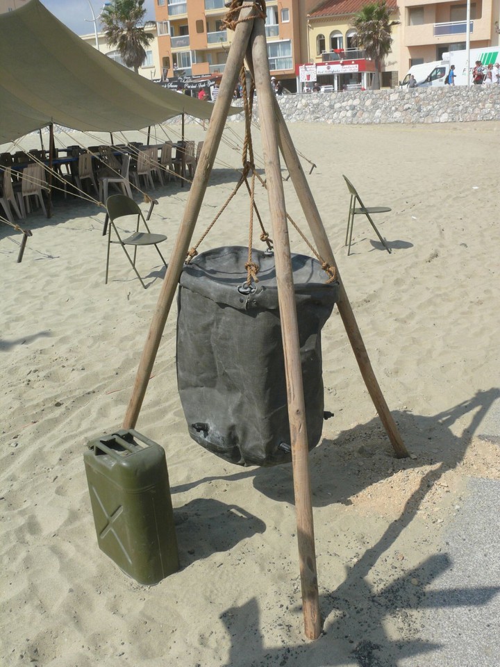 NEW USGI Canvas Water Bag 36 gallon Military Surplus Lister Bag NEW in ...