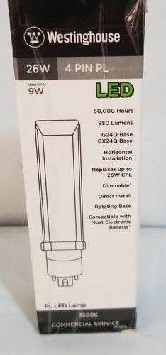 Westinghouse 26W LED G24Q 3500K 9W Lamp 4 Pin | eBay