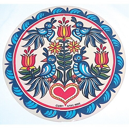 8" Tree Of Life Conestoga Hex Sign design by Hexologist Ivan Hoyt USA ...