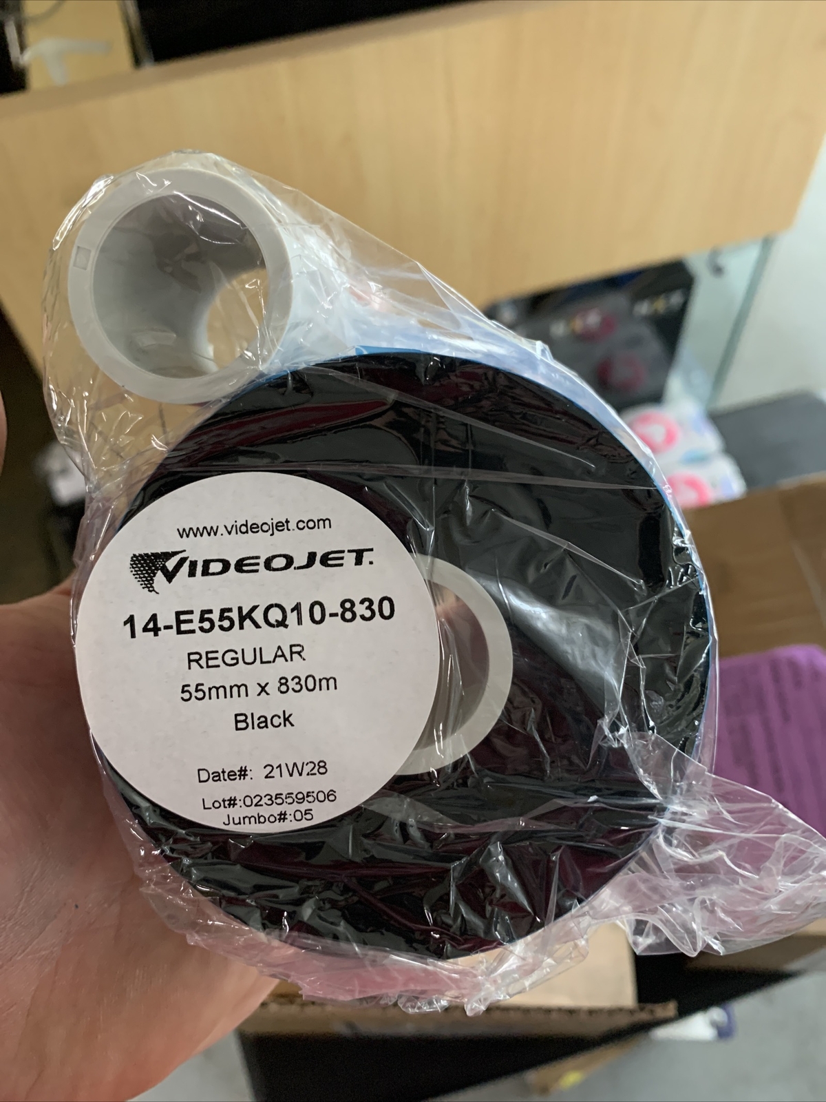 VIDEOJET 14-E55KQ10-830 LPA RIBBON 55MM X 830M BLACK for sale online | eBay