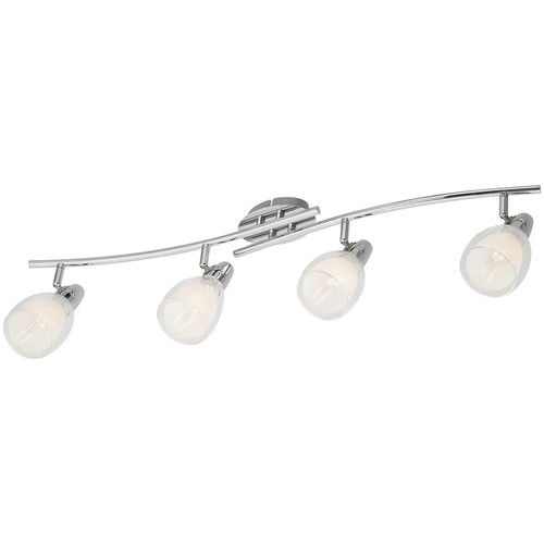Verve Design Eliza 4 Lamp Spotlight Bar SL0927GB - Chrome Glass New ...