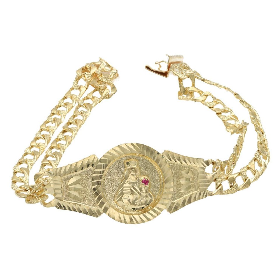 10K Gold Valentino Bracelet Santa Barbara ⛪ | Italian Link Chain | eBay