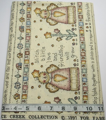 1997 Peace Creek Angel Collection 33"x44" Spectrix Cotton Sew Quilt ...