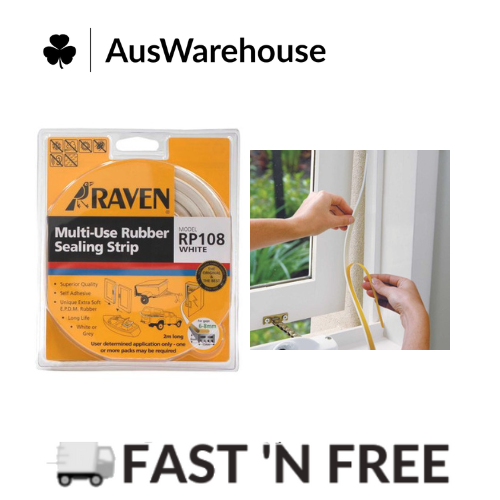 Raven 8 x 15mm 2m Rubber White Multi Use Sealing Strip | eBay