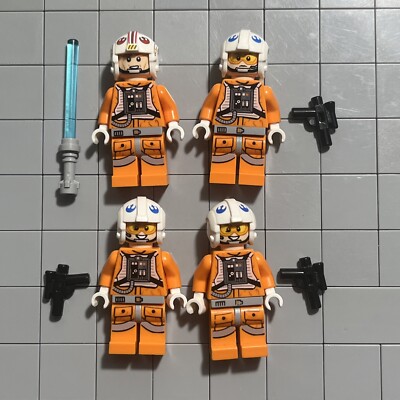 LEGO Star Wars Snowspeeder Pilot Luke Minifigures Rebels Hoth Lot Of 4 ...