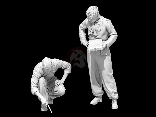 Panzer Art 1/35 Waffen-SS Tankers WWII Set #1 Drawing Plans in Dirt ...