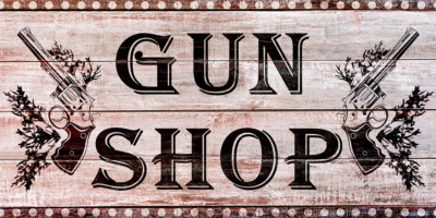 WESTERN GUN SHOP VINYL HORIZONTAL BANNERS (CHOOSE A SIZE) NEW! | eBay