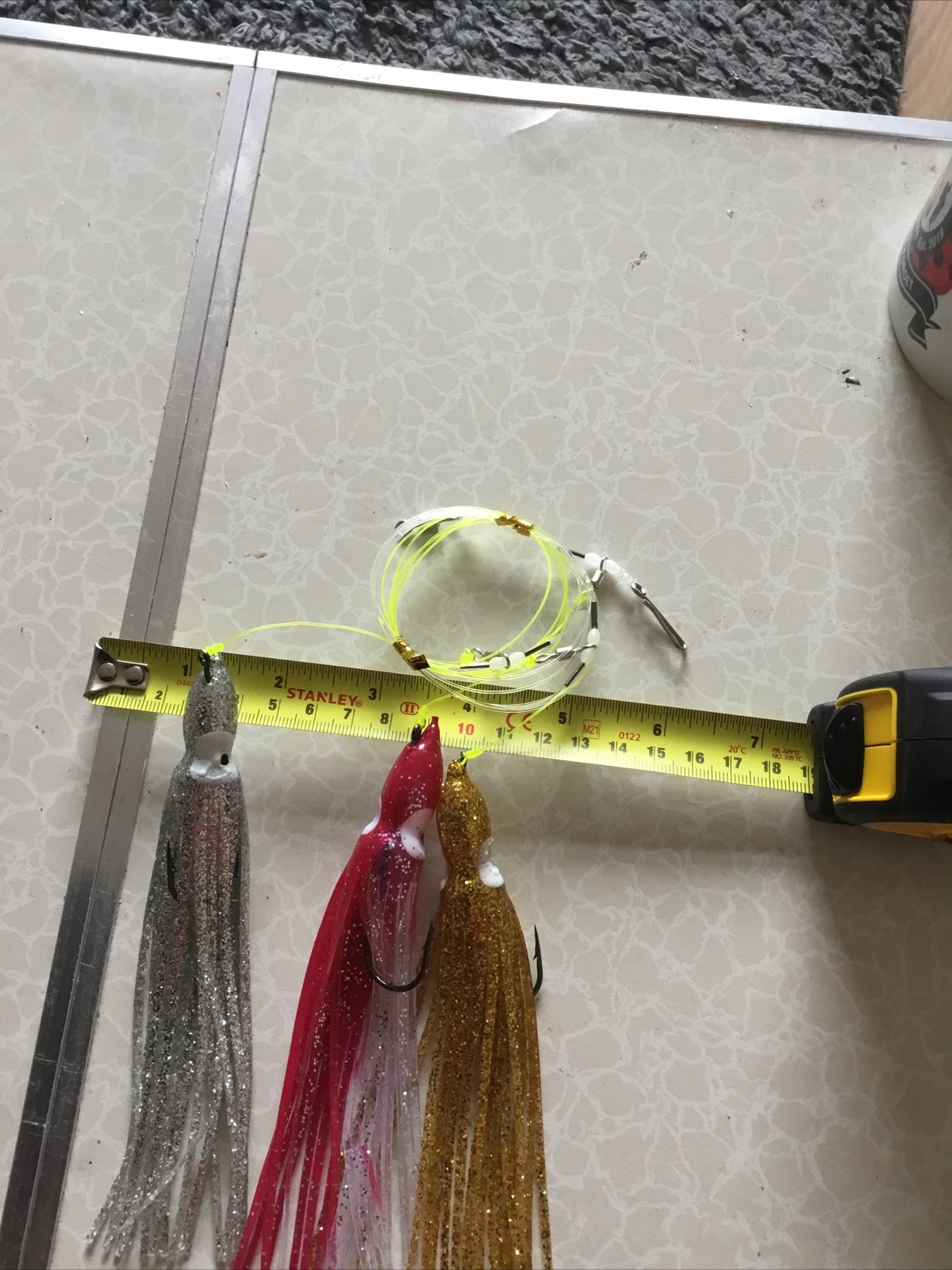 Sea Fishing 6” X3 Hook Muppet Flapper Rig 6/0Hooks Beads And Swivels ...