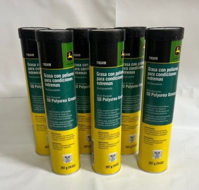 6 tubes- John Deere SD Polyurea Grease #TY6341 | eBay