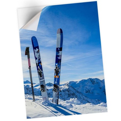 1 x Vinyl Sticker A1 - Snowy Mountain Ski Skiing #2151 | eBay UK