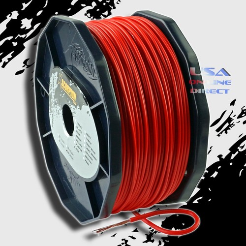 RED 16 Gauge AWG 100% OFC Copper 400ft. Stranded Primary Remote Wire ...