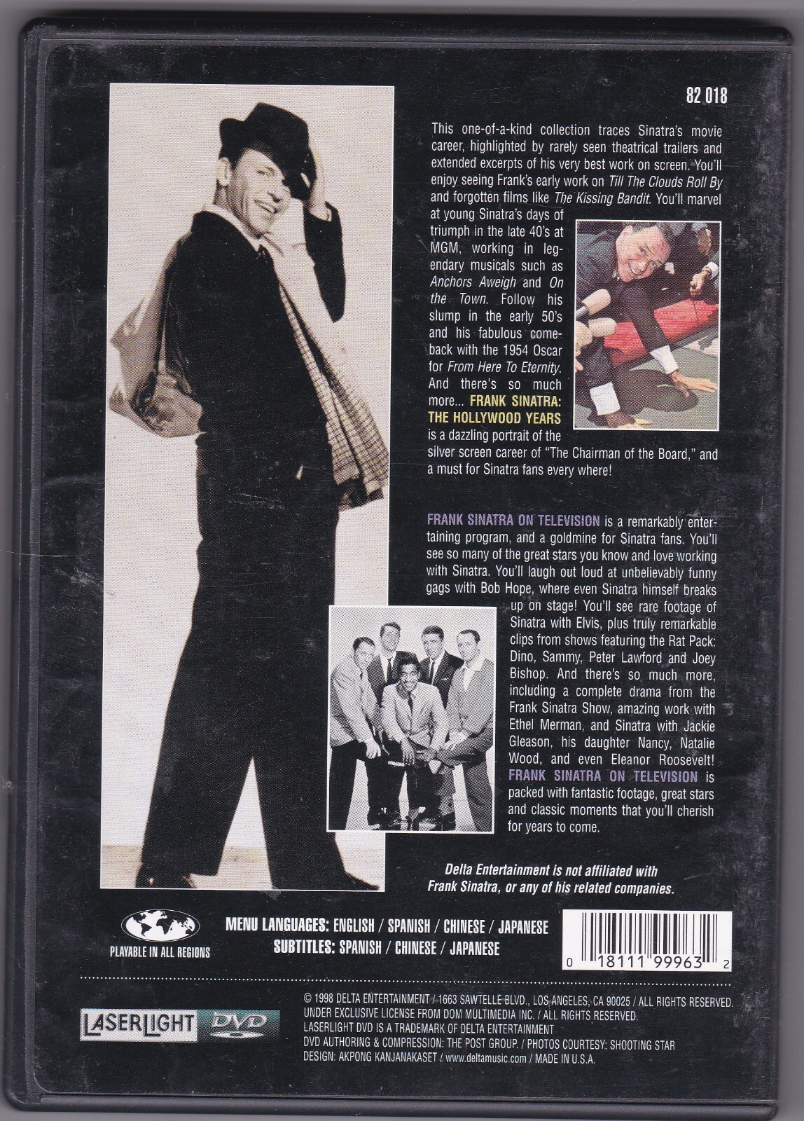 Portrait of a Legend DVD Frank Sinatra The Hollywood Years/On ...