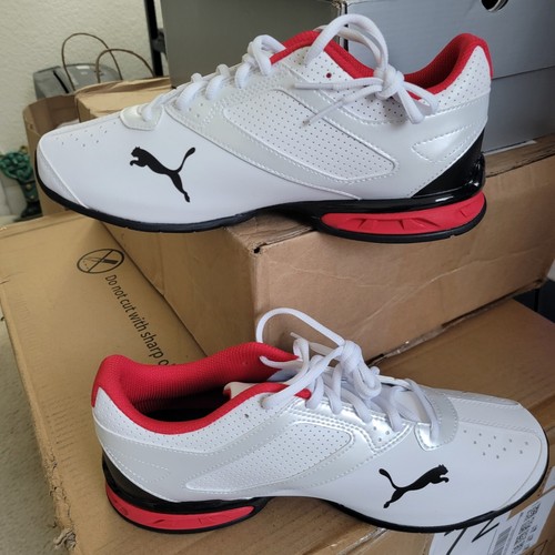 New Mens Puma Tazon 6 FM Sneakers Puma White-Puma Black-Puma Silver No ...