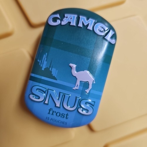 COLLECTIBLE Vintage CAMEL SNUS FROST EMPTY TIN 3.25 TALL x 2 WIDE | eBay