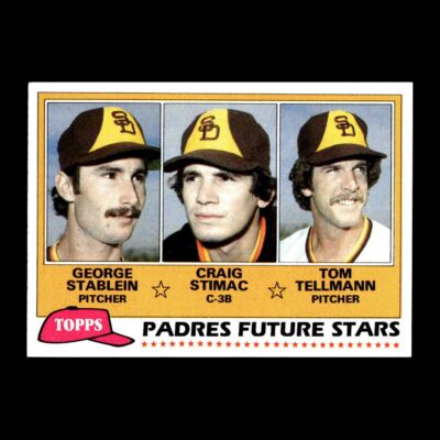 Padres Future Stars - George Stablein/Craig Stimac/Tom Tellmann 1981 ...