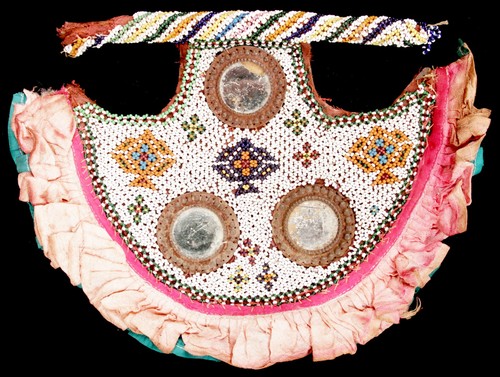 Antique Vintage Indian Gujarat Beaded Tribal Hand Fan Folk Art India ...