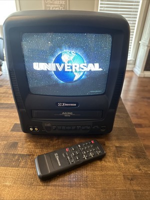 EMERSON EWC0902 9" CRT TV VHS Player Combo Retro Gaming CRT with Remote ...