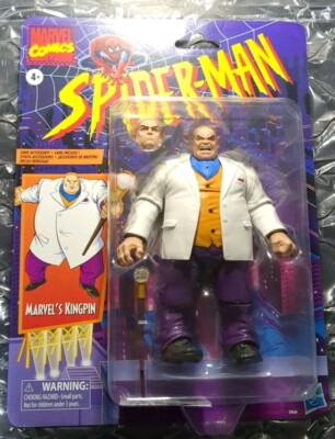 Marvel Legends Spiderman The Animated Series Retro Kingpin Sealed Brand ...