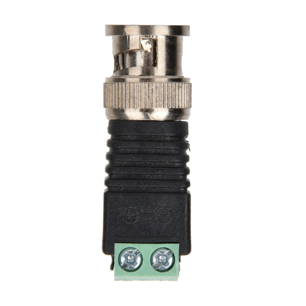 BNC Male Connector Screw Terminal Coax Video Balun Adapter SNT | eBay