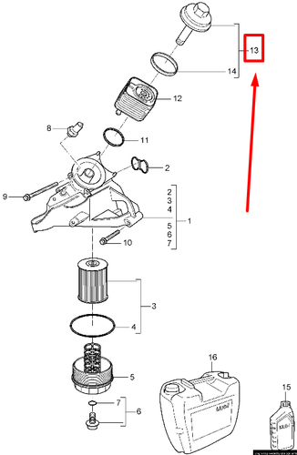 PORSCHE CAYENNE 92A Engine Oil Cooler Cover 95510706101 NEW GENUINE ...
