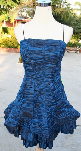 NWT Roberta $150 Royal Sleeveless Prom Formal Short Dress Size 7 Fix ...