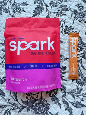 Advocare SPARK -Vitamin & Amino Acid Drink (14 FRUIT PUNCH Tubes ...