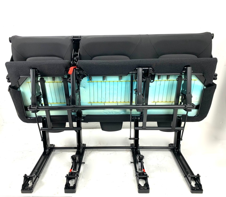 VAUXHALL VIVARO - TRIPLE BENCH SEAT - FOLDS FLAT + FORWARD + REMOVABLE ...