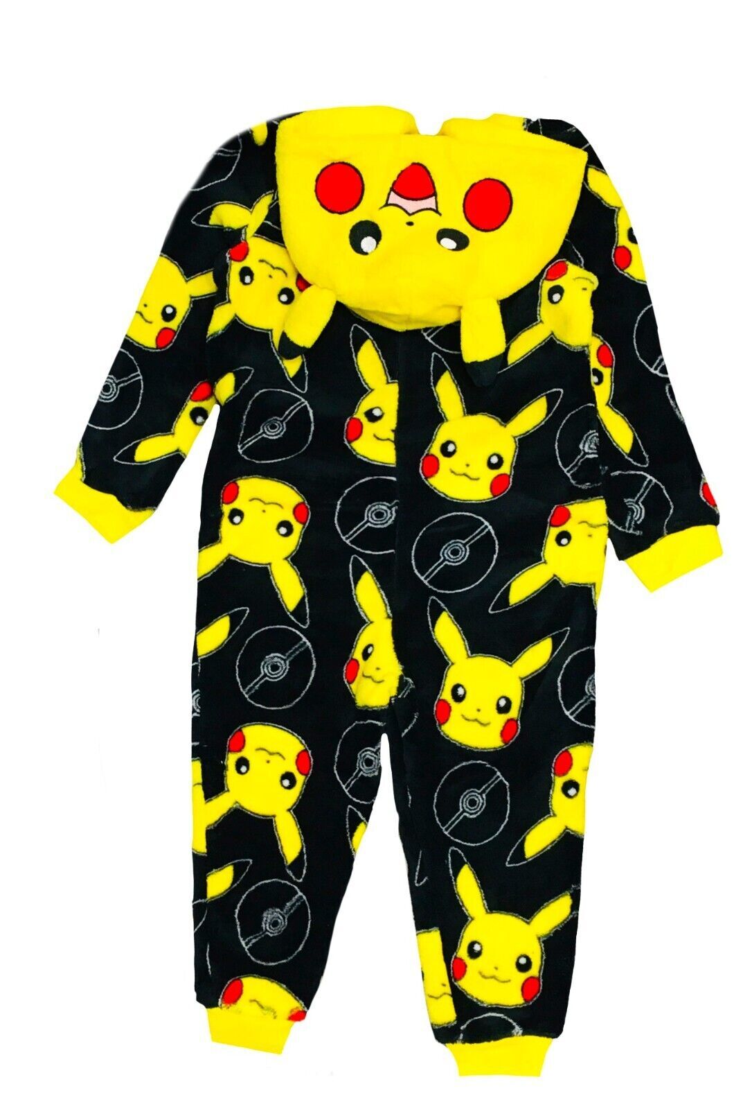 Boys Pokemon 1Onesie Hood Fleece Pikachu Charmander Gengar Loungewear 3 ...