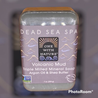 Volcanic Mud Soap with Dead Sea Minerals, Argan Oil & Shea Butter, 7 oz ...