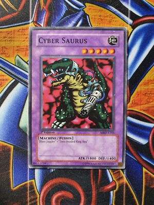 YUGIOH CYBER SAURUS MRD-E105 1st EDITION | eBay
