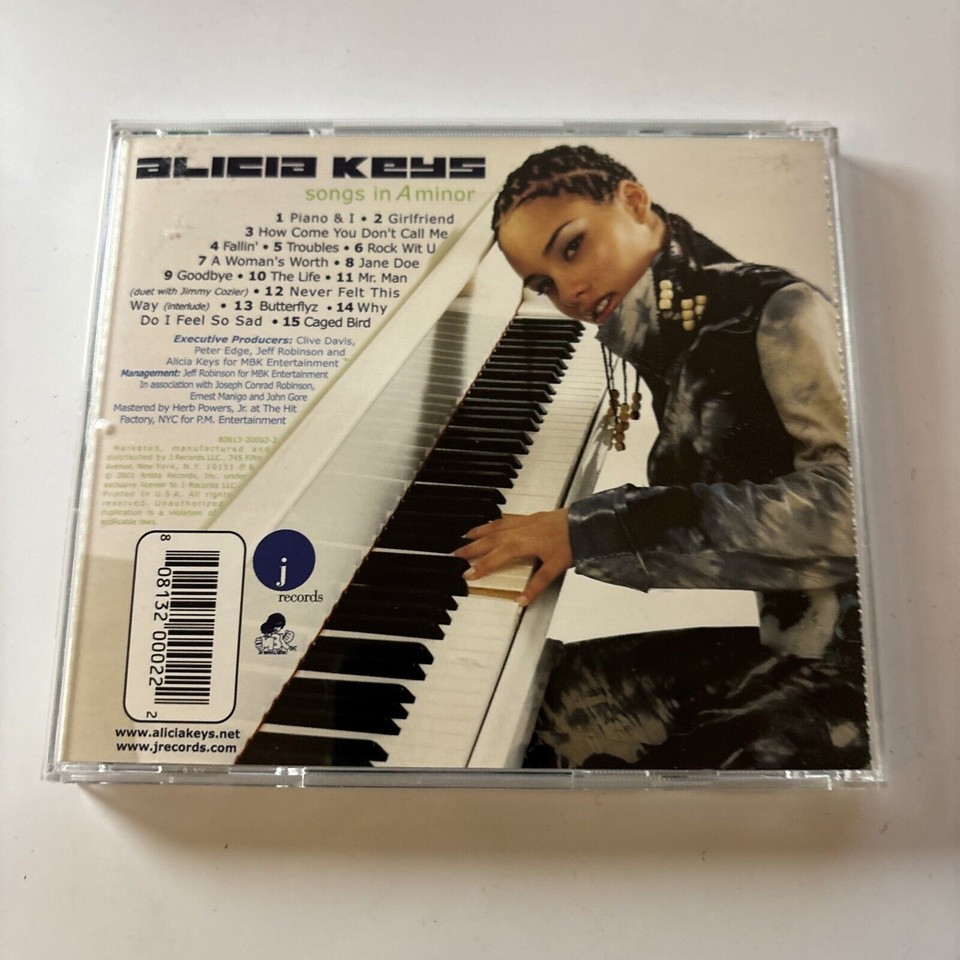 Alicia Keys - Songs In A Minor (CD, 2001) USA J Records 808132000222 | eBay