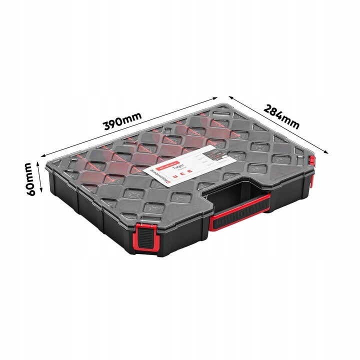 Tager DIY Storage Organiser Compartment Parts Cabinet Screws Carry Case ...