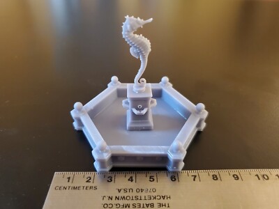 O Scale HO Scale Fountain with Statue - Dioramas - Sea Horse | eBay