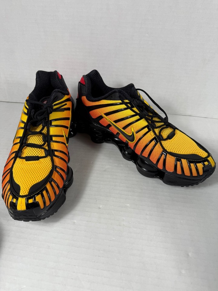 Nike Shox TL Sunrise Gradient Amarillo Orange Black AV3595-004 sz 12 ...