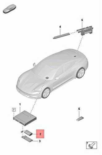 Genuine PORSCHE Taycan Y1A Battery For Emergency Supply 9A7915989B | eBay