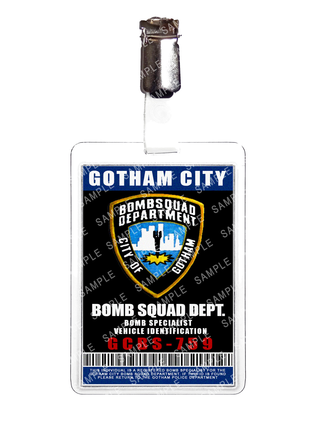 Batman Gotham City Bomb Squad Vehicle Cosplay Prop Costume Comic Con ...