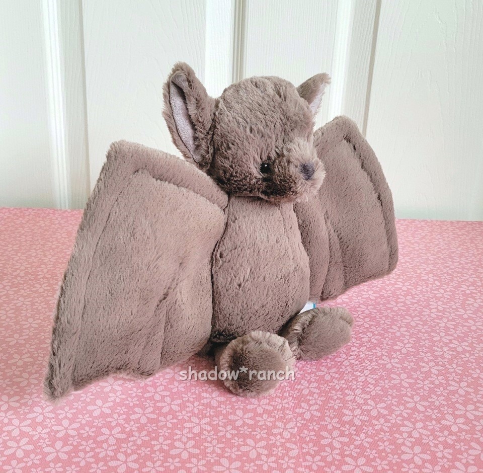 Jellycat of London Medium Bashful Bat BAS3BAT Stuffed Animal for sale online | eBay