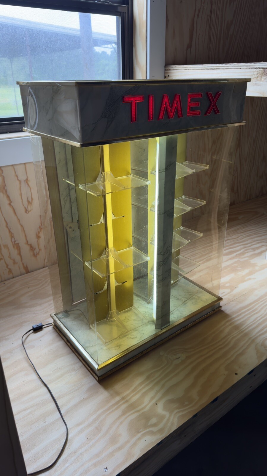 Rare Vintage Timex Electric Double shelf Rotating Lit Up 70s Watch ...